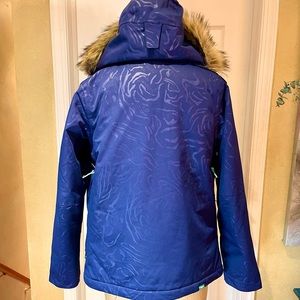 Roxy | Jackets & Coats | Roxy Dryflight Technology K Snow Jacket Pattern Blueteal Youthgrls 14xl ...